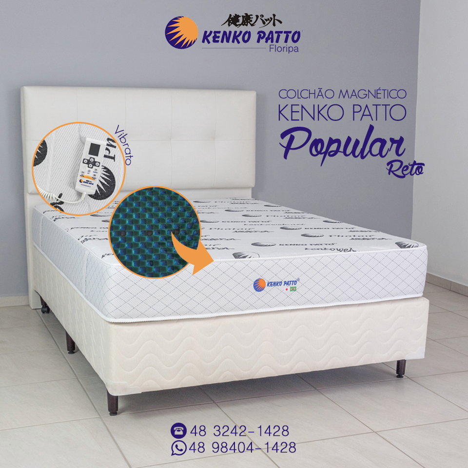 Colchão Magnético Kenko Patto Ultra Black Reto Ion - Produtos - Kenko Patto