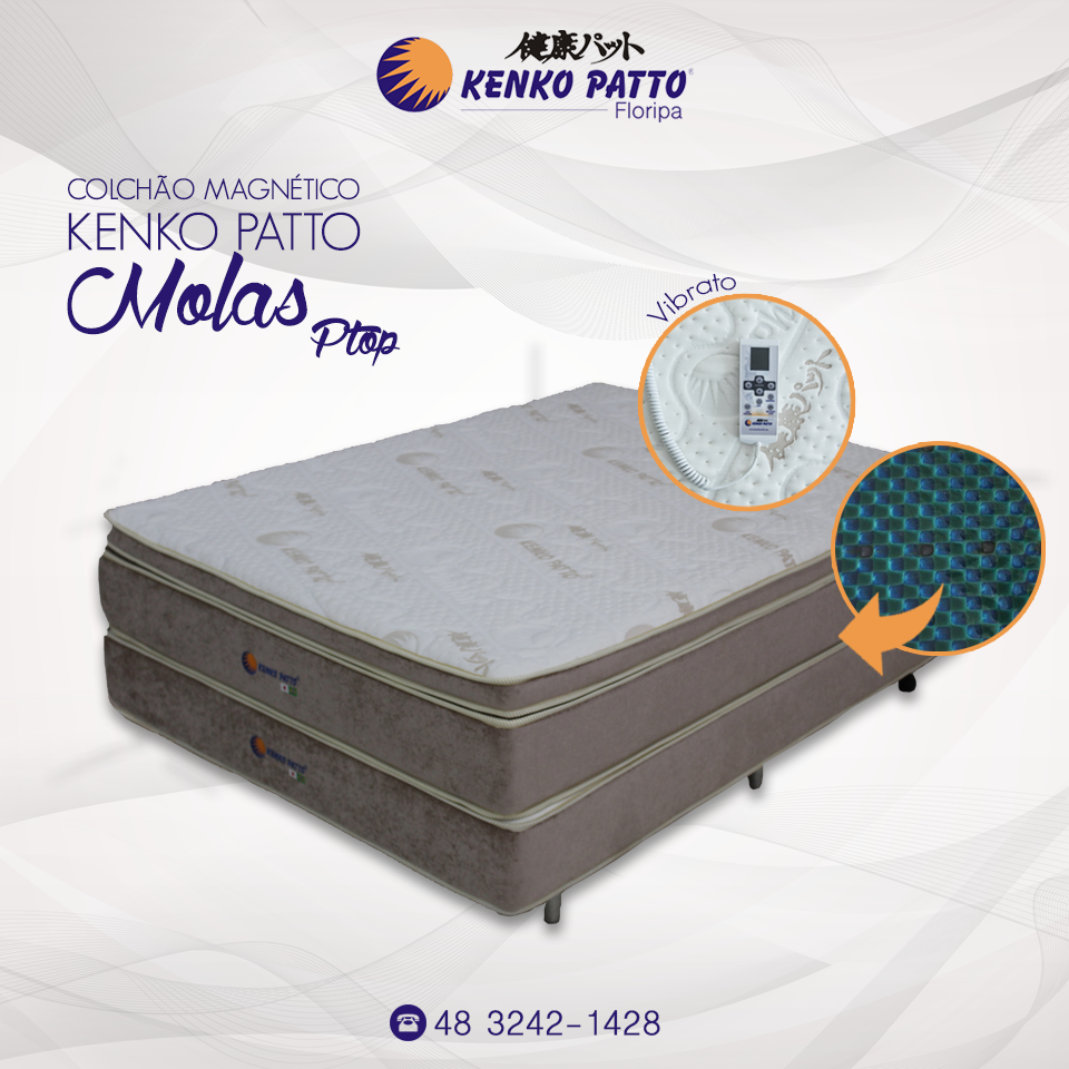 Colchão Magnético Kenko Patto Molas Ptop Ion - Produtos - Kenko Patto