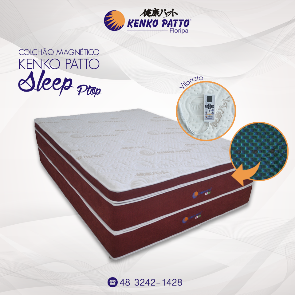 Colchão Magnético Kenko Patto Sleep Ptop Ion - Produtos - Kenko Patto